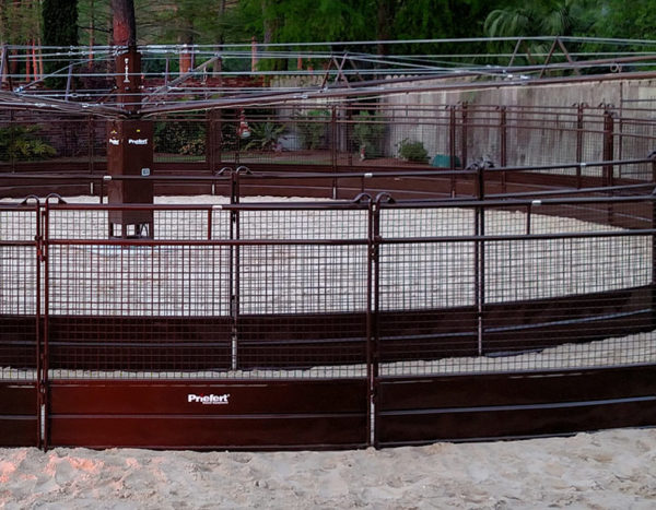 Priefert Panel Walker - 4 Horse Walker | Kiser Ranch Development